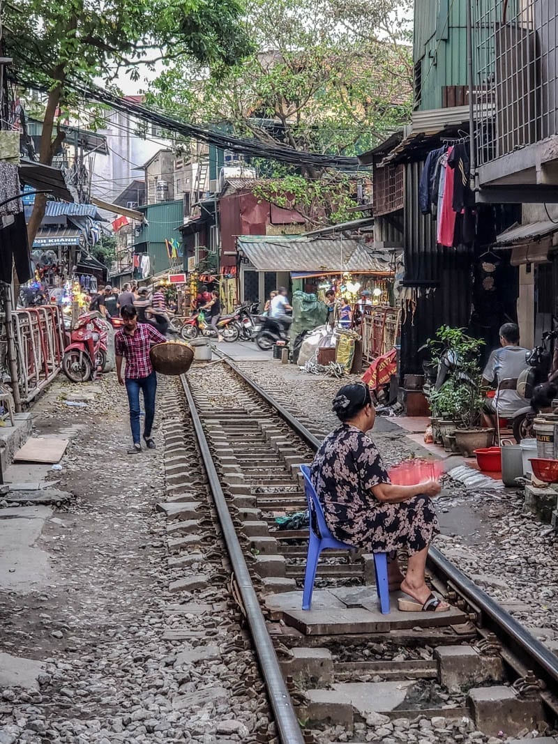 Life on the Hanoi Train Tracks • Train Street Hanoi • The Lens of Jen